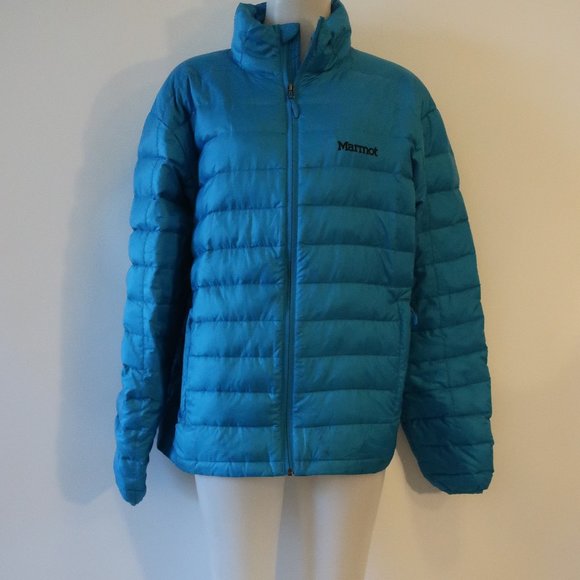 Marmot | Jackets & Coats | Mens Marmot Blue Puffer Down Jacket L | Poshmark